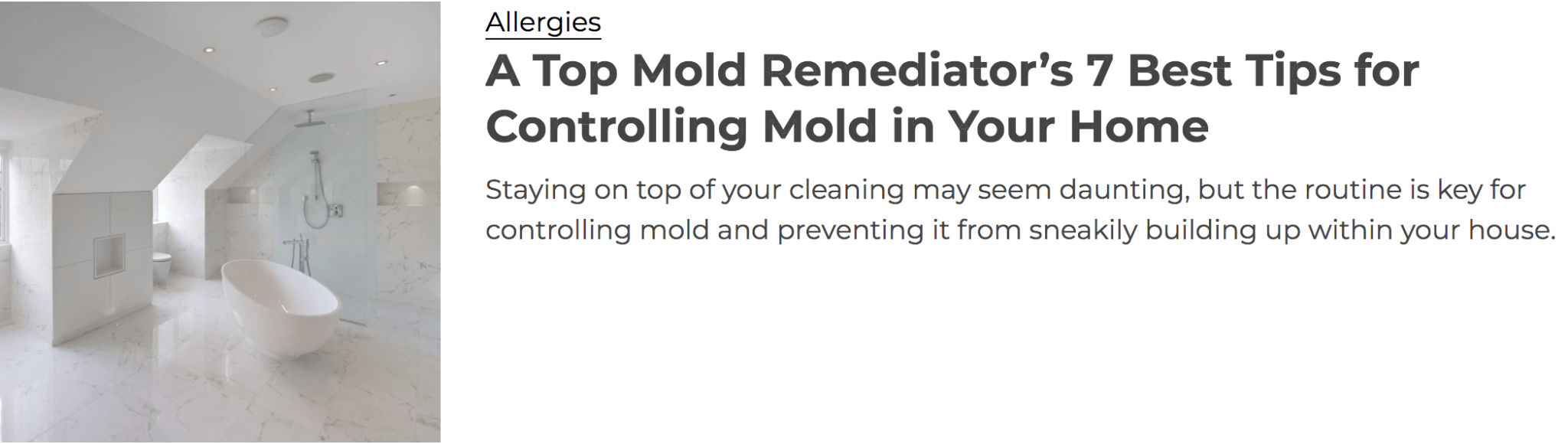 7 Best Tips for Controlling Mold in Your Home | HC